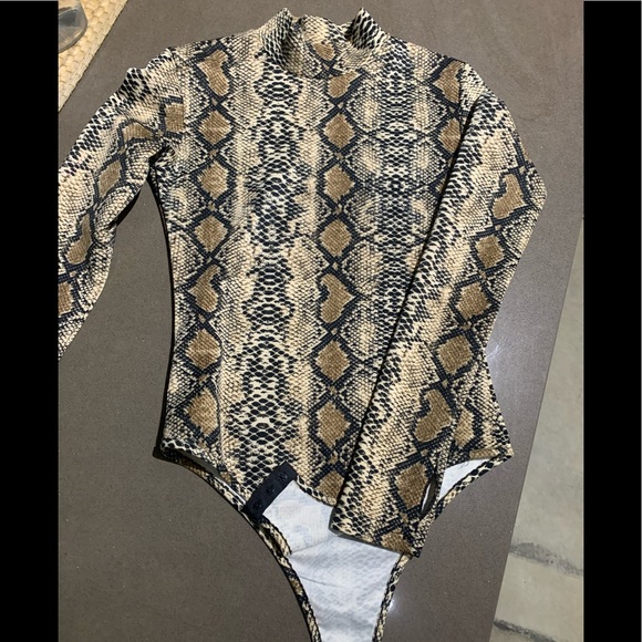TNF | Tops | Snakeskin Bodysuit | Poshmark